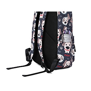 Wadirum Fashion School Backpack for Boy and Girl Weekend Travel Laptop Backpack Dog