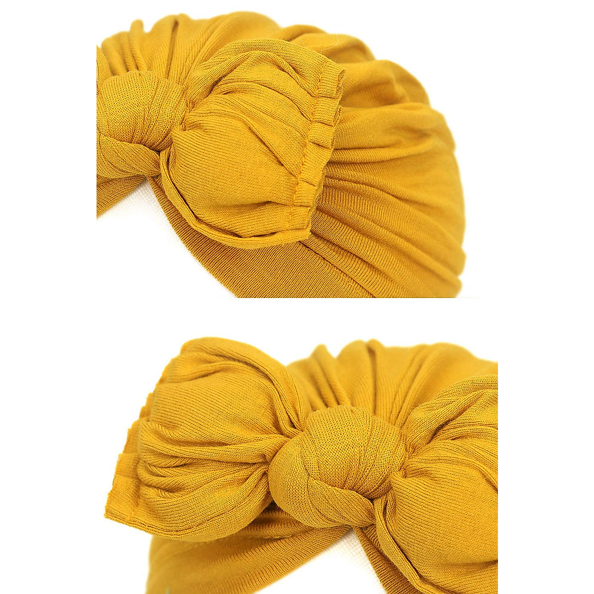 QandSweat Baby Girls' Hats & Caps Knotted Turban Cute Toddler Hat Hair Accessories 3-36M (A Soft6-8 Pack)