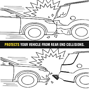 Nilight Hitch Step with 2" Hitch Receiver Rear Bumper Guard Protector Compatible with Car Truck Vehicles Upgraded Textured Black Hitch Step Bar with Hitch Lock & U-Bolts Stabilize,2 Years Warranty