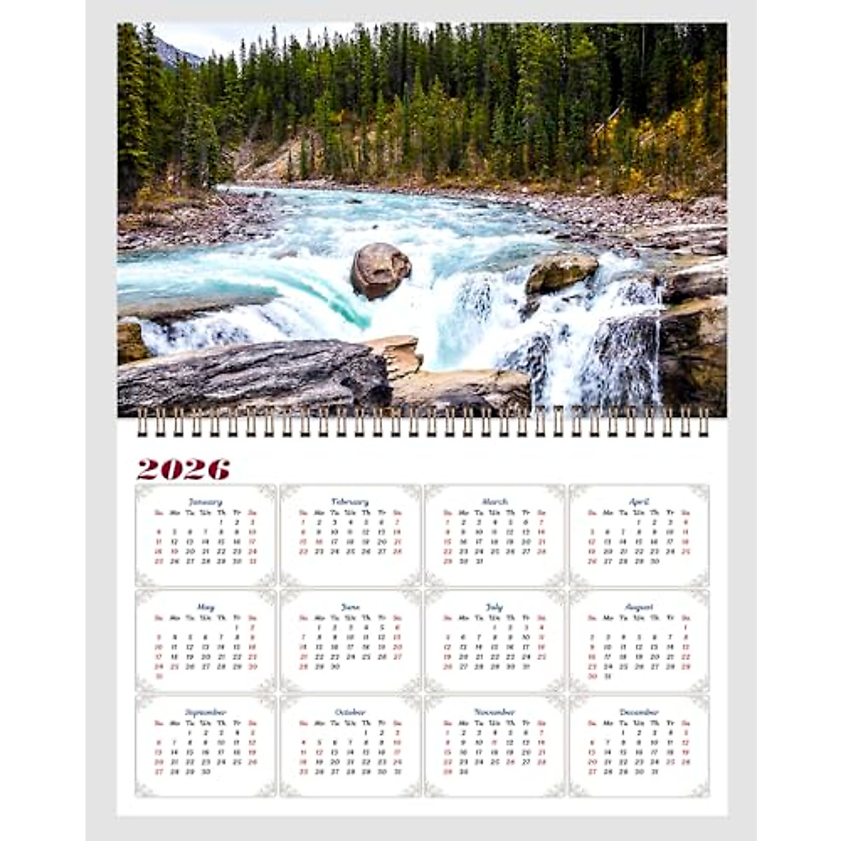 2025 Spiral-bound Wall Calendar (The Great Outdoors) - 12 Months Desktop/Wall Calendar/Planner