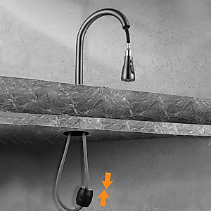 Loyzen 18.35oz(1.15lb) Pull Down Faucet Hose Weight Ball, Kitchen Sink Pull Out Sprayer Hose Gravity Ball Replacement Part, Universal Bathroom Basin Sink Stainless Steel & Braided Hose