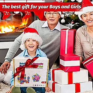 DUMMA Magnetic Tiles for Kids Age 3-6 Magnetic Building Blocks Set Toys for Boys Girls 3D Preschool Educational STEM Toys Tiles Christmas Birthday Gifts for Toddlers Children 3 4 5 6 7 8 Year Old