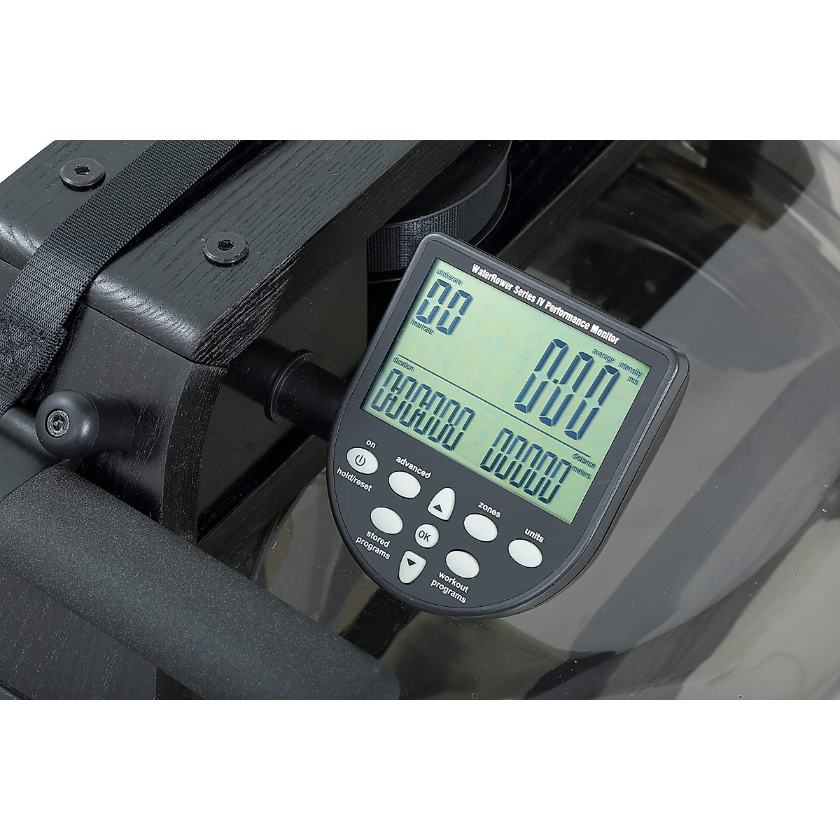 WaterRower Club All Black Rowing Machine in Ash Wood with S4 Monitor