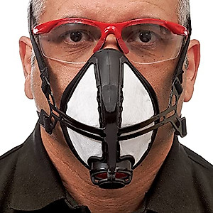 Trend Air Stealth Lite Pro Respirator Dust Mask Bundle, Reusable Lightweight Frame & 5 Replaceable Mask Filters, APF20, NIOSH Approved, STE/LP/ML/5