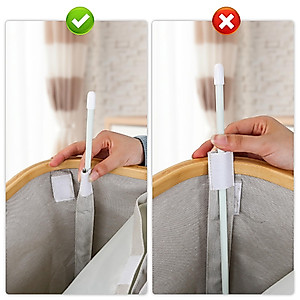 Guofa Hampers for Laundry, 158L Large Laundry Hamper 3 Section Foldable Dirty Clothes Hampers, Laundry Basket Organizer for Bedroom, Laundry Room, Toys Storage, Beige