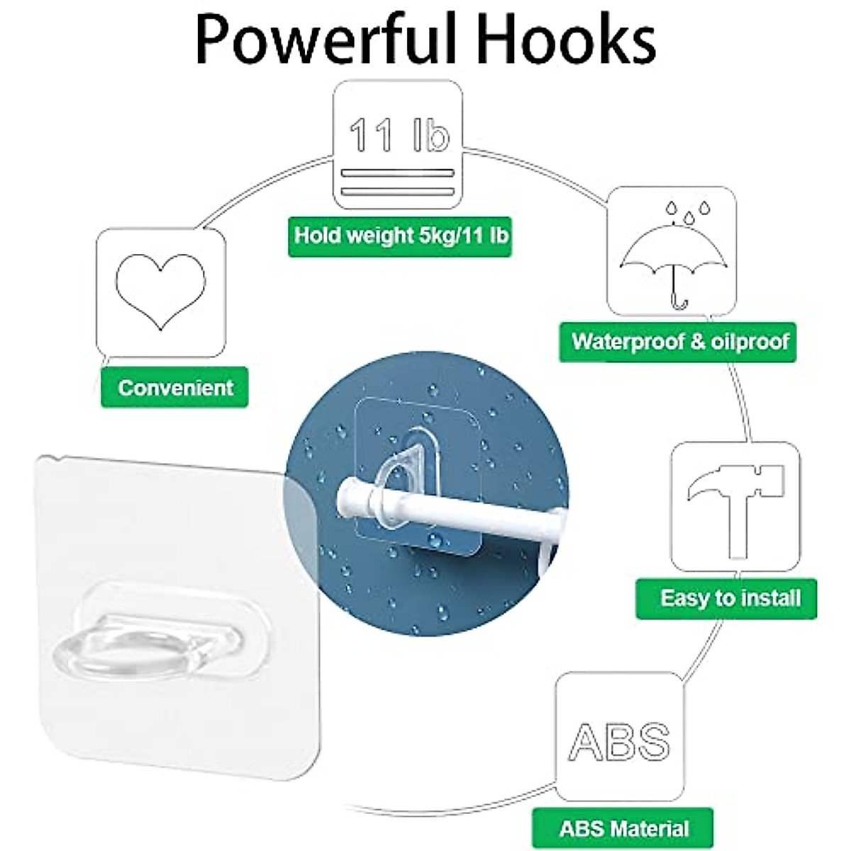 15 Pieces Wall Mount Spray Bottle Holder Cleaning Supplies Organizer -Spray Bottle Rack Organizer to Create Storage Space- Self Adhesive Curtain Rod Bracket for Kitchen, Bathroom, Bedroom, Living Room