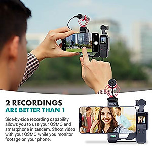 Movo OPR-50 Smartphone Video Rig Compatible with DJI OSMO Pocket 1, 2 - Includes Smartphone Mount and 2X Shoe Mount for Video Microphone, Video Light, and More - Phone Stabilizer for Video Recording