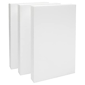 Juvale 3 Pack Craft Foam Blocks for DIY, 2 Inch Thick Rectangle Bricks for Carving, Sculpture, Art (11x17 in)