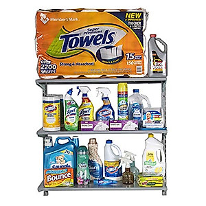 Triton Storability Products 1794 Wall Mount Shelving Unit with 3 Steel Shelves