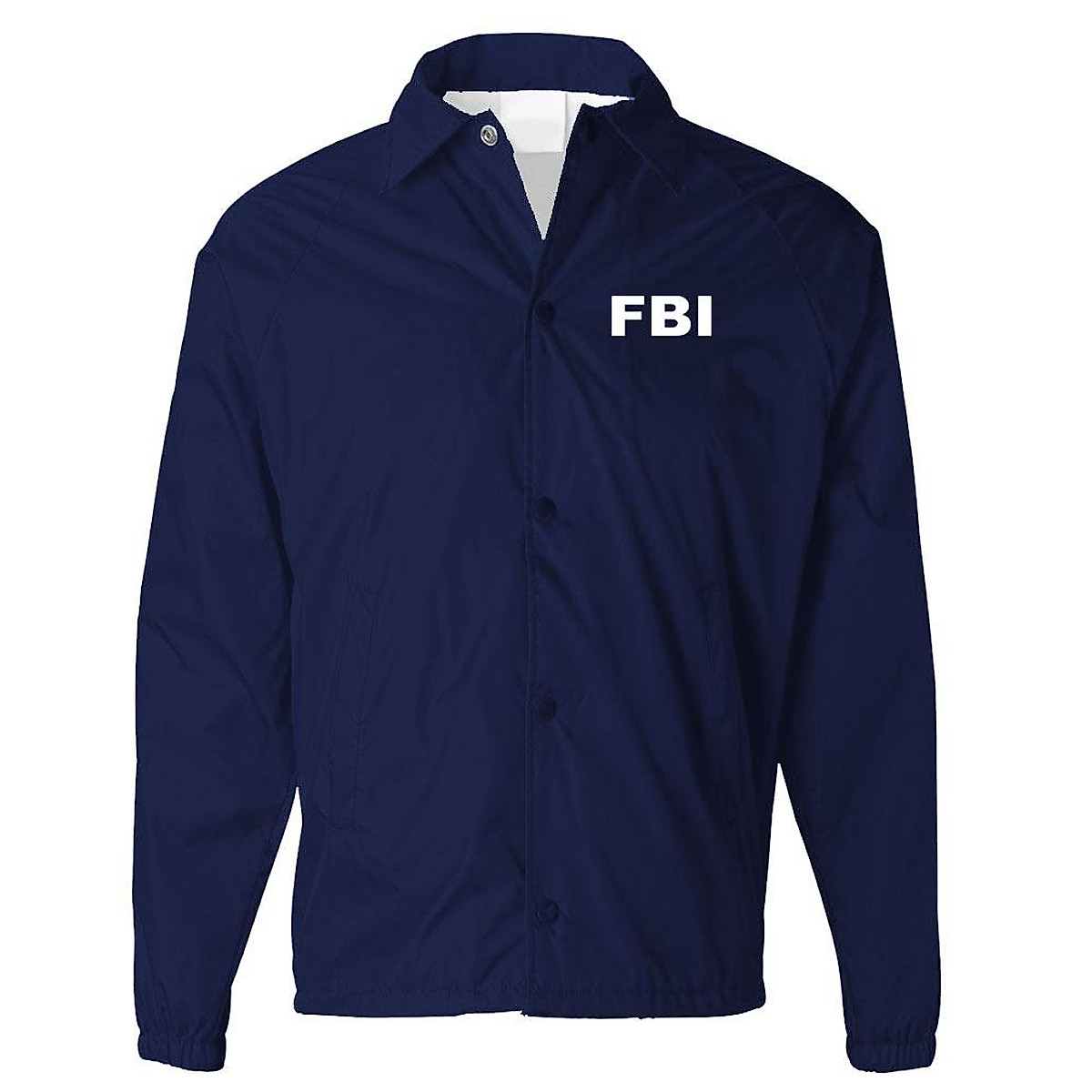 The Goozler FBI - bureau novelty duty costume jacket - Mens COACHES Jacket, L, Navy