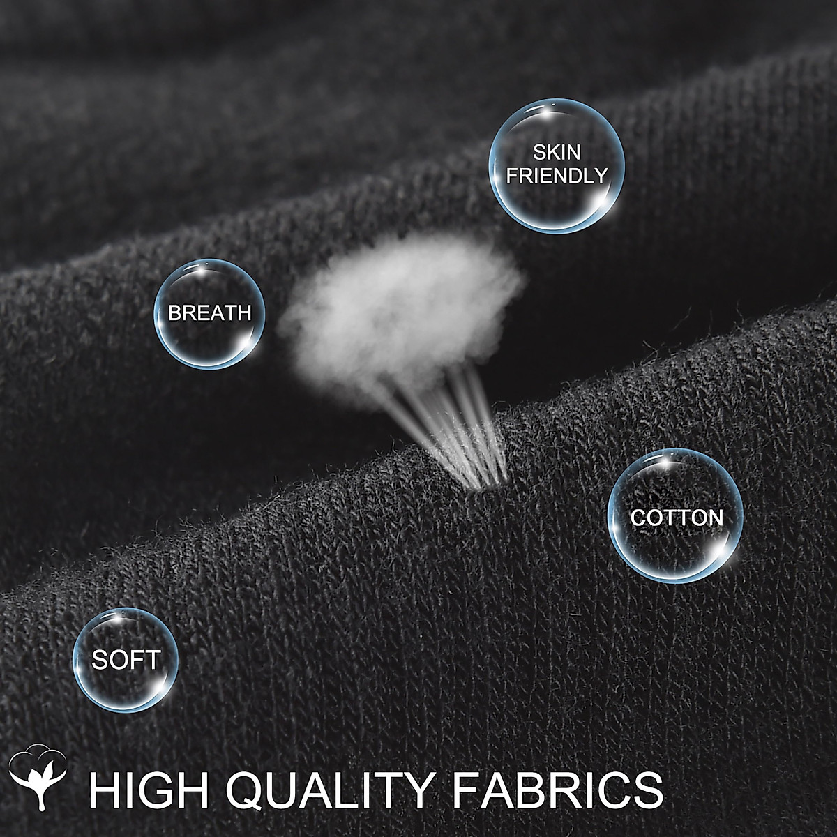 Cozi Foot Ankle Socks for Women: 10 Pairs Cotton Soft Fabric Black/White/Gray