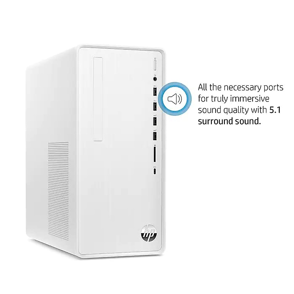 HP 2022 TP01 Pavilion Business Desktop Intel 12-Core i7-12700 64GB RAM 1TB PCIe SSD 2TB HDD NVIDIA GeForce RTX 3060 12GB GDDR6 HDMI DP DVI-D USB-C WiFi AX BT RJ-45 Windows 11 Pro w/RE USB