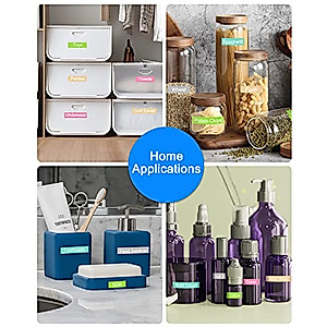 MarkDomain Compatible Label Tape Replacement for Brother 12mm 0.47 Inch TZ TZe Multi Color Laminated Tape, for P Touch PT D210 1230PC 1280 Label Maker, White on Green/Pink/Grey/Gold/Blue (5 Pack)