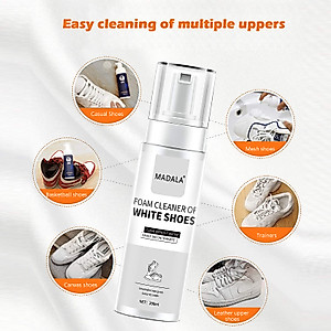 Madala Shoe Cleaner Kit, 7 Oz Sneaker Cleaner, Shoe Cleaning Kit, Shoe Cleaner Sneakers Kit for Leather Shoe, Whites shoes, Nubuck Sneakers, Tennis Shoe, Suede Shoe Cleaner
