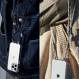 Extra Lanyard for RhinoShield Clear Case | Adjustable Neck Strap, Recyclable, Durable - Zesty Orange