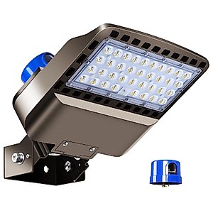 BIRITALO 22500LM LED Parking lot Lights Commercial with Trunnion Eqv 600W Bright Wall Mount Dusk to Dawn 150W LED Flood Light Outdoor 85-277V IP65 Waterproof 5500K Shoebox Barn Light for Yard