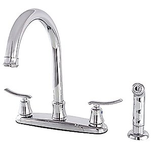 Kingston Brass FB7791JLSP Jamestown 8-inch Centerset Kitchen Faucet, Chrome