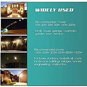 Getseason 20W Led Floodlight,110V Led Exterior Flood Lights,2000Lm Led spotlights 3000K Warm White Outdoor and Indoor IP65 Waterproof Security Light for Garage, Garden