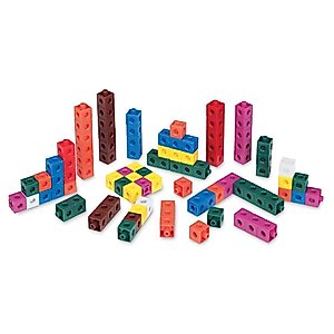 hand2mind Snap Cubes, Math Linking Cubes, Plastic Cubes, Snap Blocks, Color Sorting, Connecting Cubes, Math Manipulatives, Counting Cubes for Kids Math, Math Cubes, Math Counters (Set of 100)