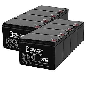 Mighty Max Battery 12V 7AH UPS Battery Replaces Vision CP1270 CP 1270 MK ES7-12 - 8 Pack