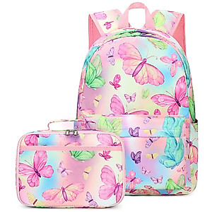 CAMTOP Backpack for Girls Boys Kids School Backpack with Lunch Box Preschool Kindergarten BookBag Set