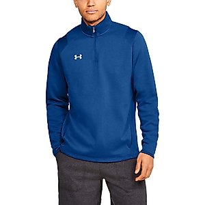 Under Armour Men's Hustle Fleece 1/4 Zip Royal | White XL