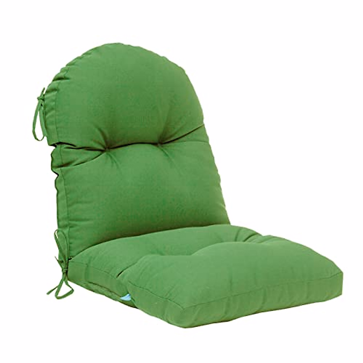 QILLOWAY Indoor Outdoor Seat Back Chair Pads Tufted Cushion, Spring/Summer Seasonal Replacement Cushions. (Green)