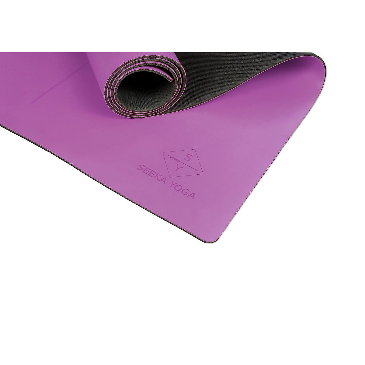 Grippiest Mat - Wet or Dry - Body Alignment. Plants A Tree. Natural Rubber Bottom.Extra Long and Wide for Comfort. Suitable Also for Hot Yoga. (72" x 24" x 4.5mm) Home Workout Mat. Non-slip.