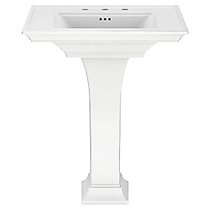 American Standard 297800.02 Town Square S Pedestal Sink-8" Centers, White