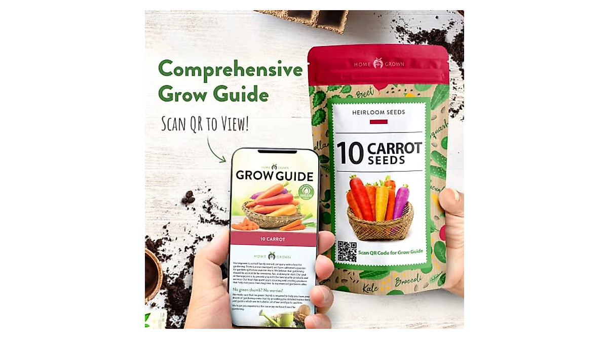 Plant Rainbow Carrots: 2500+ Heirloom Seeds for Your Garden