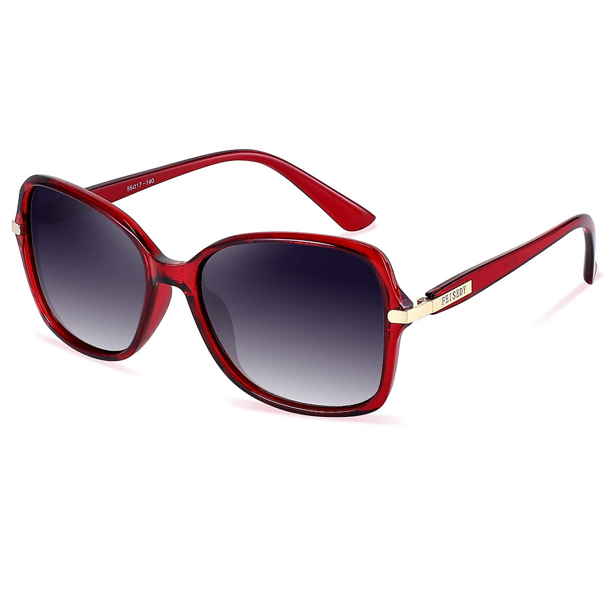 FEISEDY Vintage Square Polarized Sunglasses Trendy Cateye Ladies Oval Elegant Sun Glasses for Women Men B2760