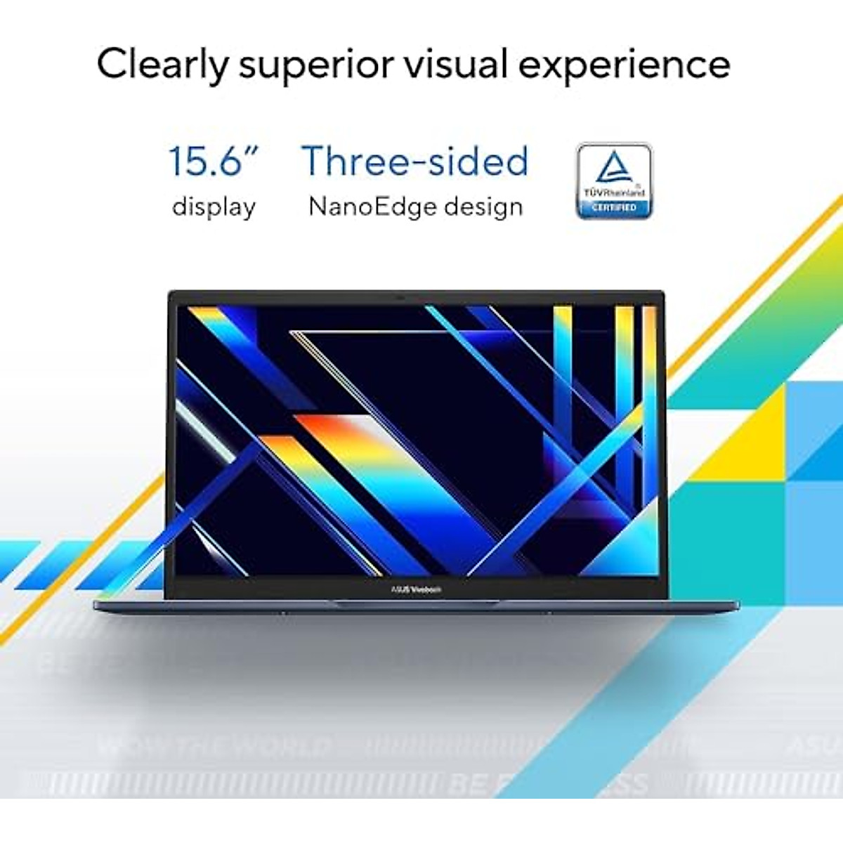 asus Vivobook 15.6/ FHD Laptop, 6-core Intel Core i3-1215U(up to 4.4GHz), 16GB RAM, 1TB PCIE SSD, HDMI, Webcam, USB-A&C, Windows 11+ GM Accessory, Quiet Blue