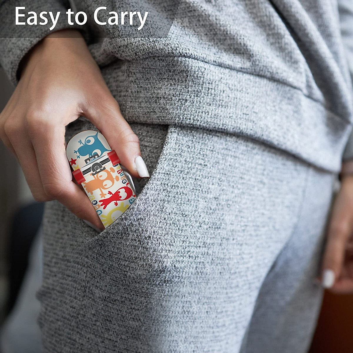 HOMETALL Finger Skateboards for Kids Set of 12, Mini Skateboard Fingerboards 12 Pieces Finger Toys Pack, Gifts for Kids Children Finger Skater