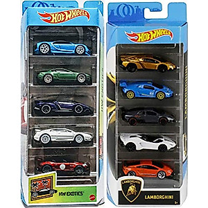 Race Lamborghini Superleggera Trofeo 5-Pack Cars Exotic Bundled with Murciélago + Huracán + Aventador J + Veneno Bugatti Aston Martin Lotus 2 Items