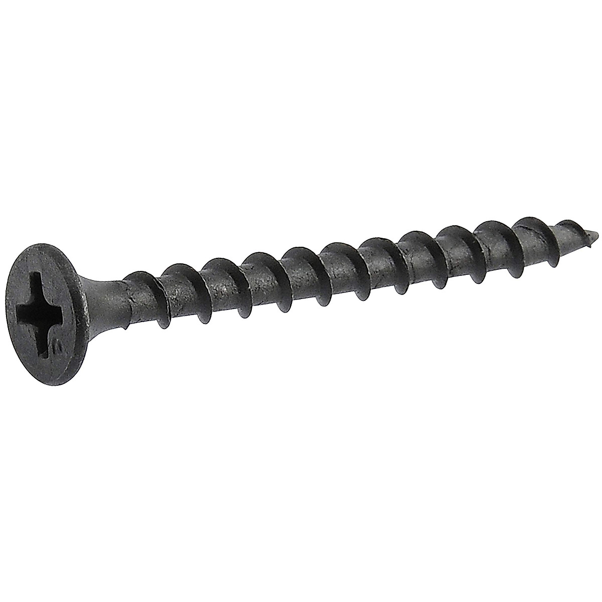The Hillman Group 967624 6 x 1-5/8-Inch Coarse Thread Drywall Screw Phillips Drive, 5000-Pack,Black Phosphate