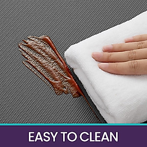 DEXI Anti Fatigue Kitchen Mat Cushioned Kitchen Rug, 3/4" Thick Heavy Duty Waterproof Floor Mat, Non-Slip Comfort Standing Mat for Kitchen, Desk, Floor, Office, Sink, Laundry, 17"x24", Grey