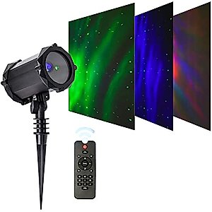LedMall Moving Vivid Laser Firefly Star Lights with Aurora Effects Garden Decorative and Christmas Lights