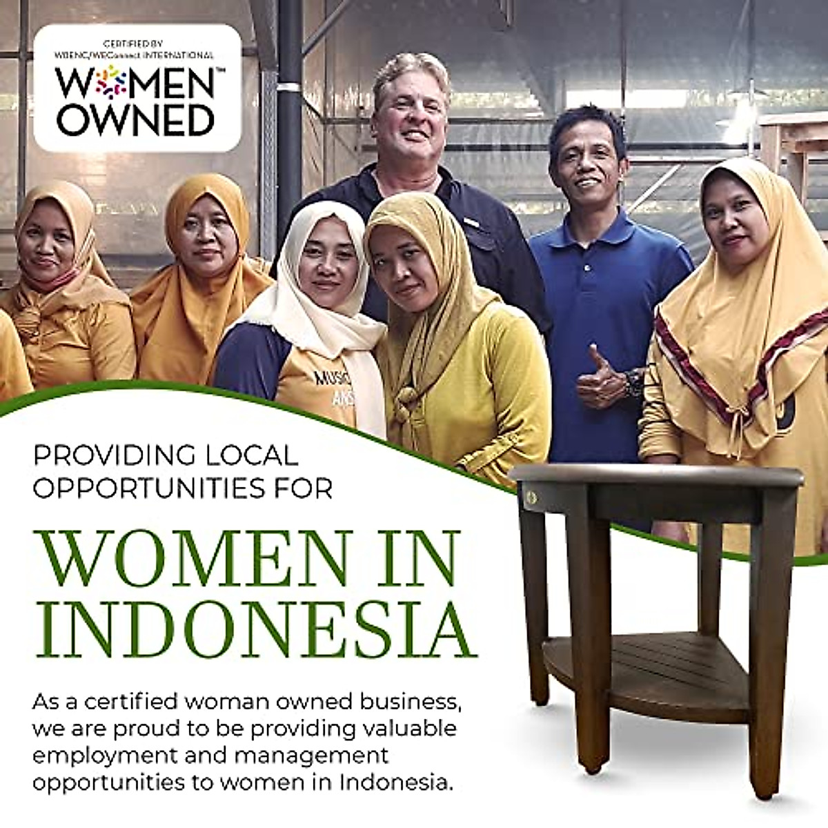 Decoteak Teak Corner Shower Bench (Non Assembled)