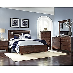 Progressive Furniture Diego Nightstand, 24" x 15" x 25", Espresso Pine