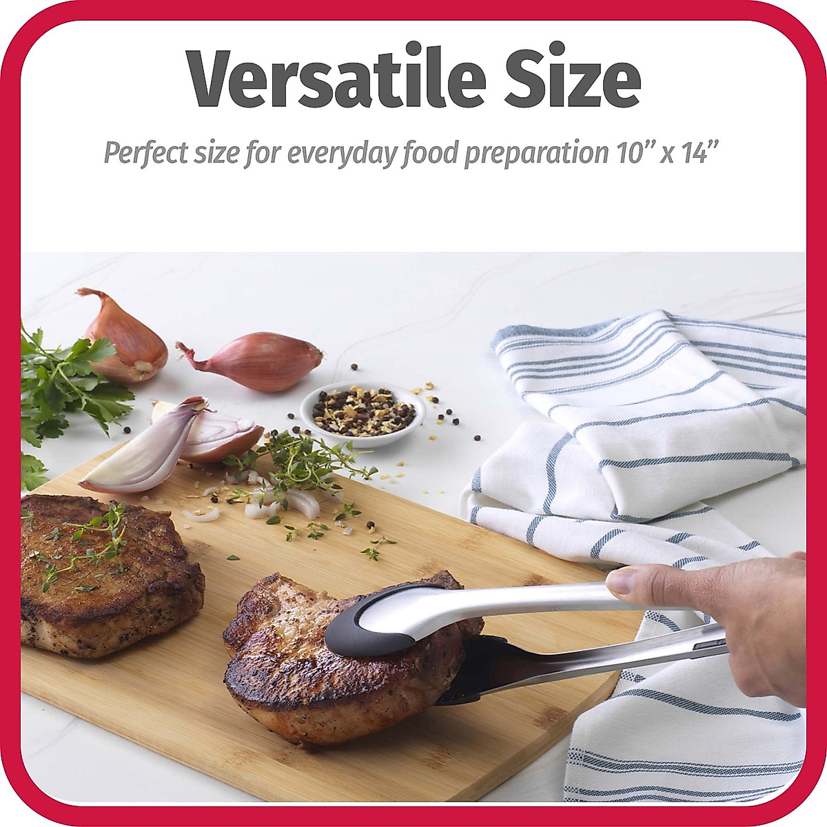 GoodCook Bamboo Cutting Board, 10-inch by 14-inch