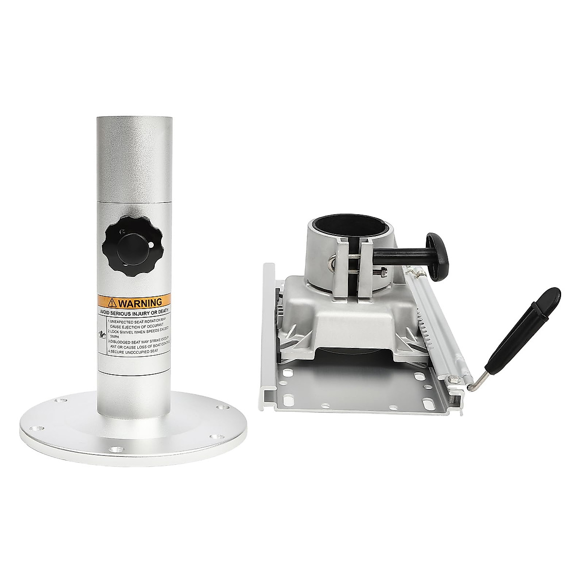 Adjustable Boat Seat Pedestal, Aluminum Alloy Boat Chair Base 13-19in Adjustable Height Good Stability Seat Base For Yachts, Speedboats, Fishing Boats