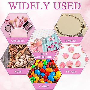 Woanger 500 Pcs Hot Pink Organza Bags Bulk 4 x 6 Inch Small Drawstring Mesh Gift Bags Sheer Jewelry Pouches sachet Bags for Wedding Favor Christmas Birthday Party Bridal Shower Candy Bags