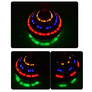 STOBOK Spinning Top Toy with LED and Music Peg-top Hand Spinner Gyro Toy Gift for Kids