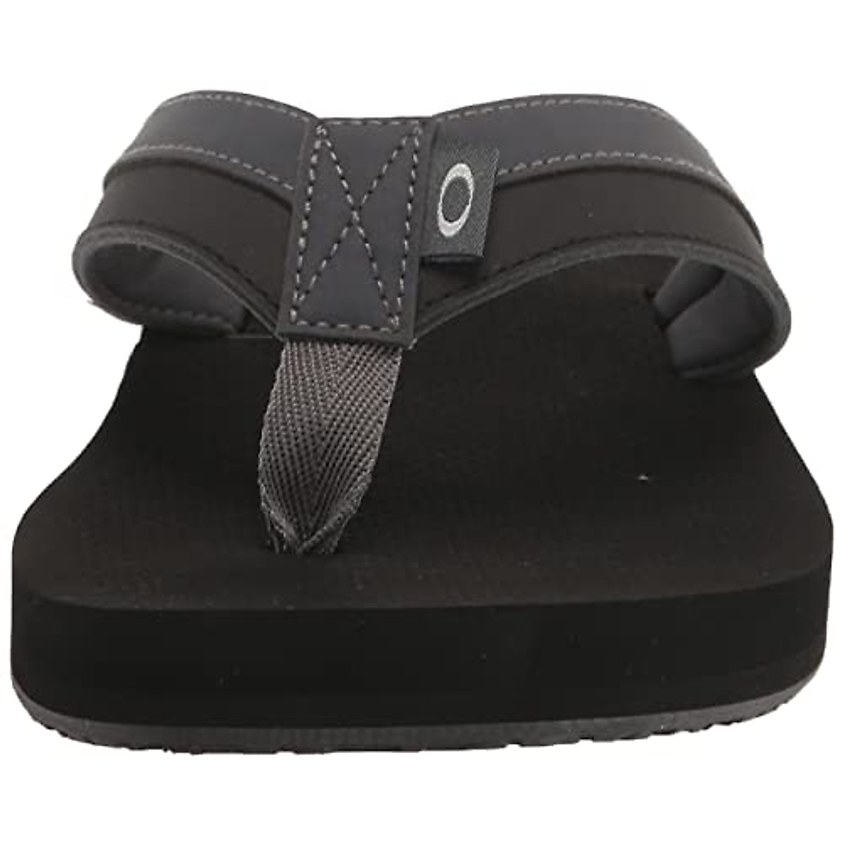 Oakley Men's Burke Flip Flop, Blackout, 12