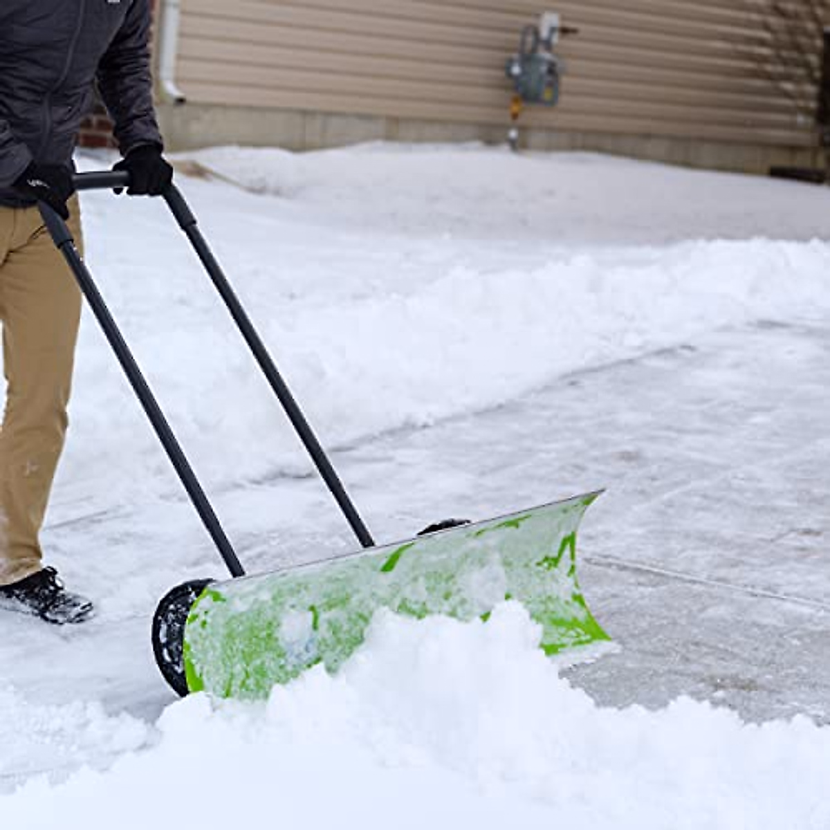 Earthwise Power Tools by ALM SN003 38-Inch Dual-Sided Pusher Snow Shovel