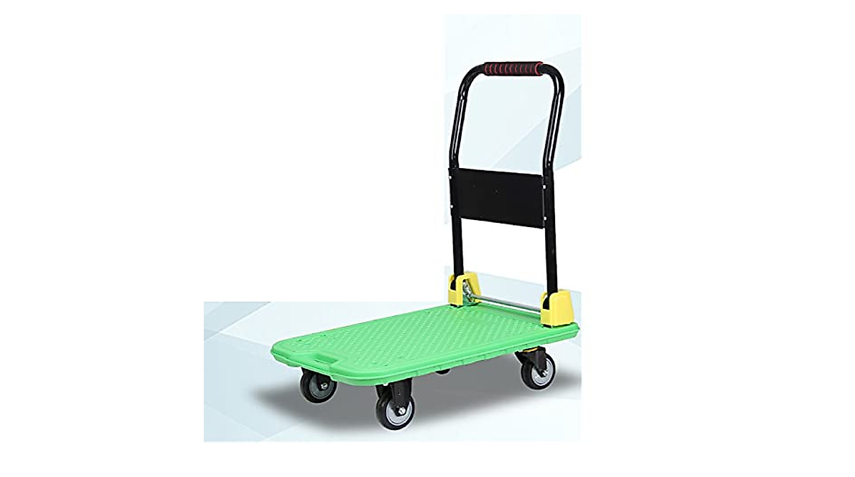 Foldable Flatbed Hand Cart for Easy Loading & Storage