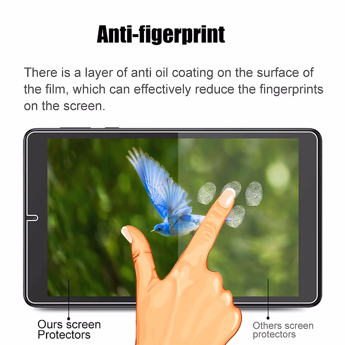 KLWAINM [2 Pack] Tablet Tempered Glass Screen Protector For TCL TAB 8 LE 9137W/9132X 8.0 Inch 2023 Release Tablet with 2.5D 9H Anti Scratch Transparent HD Clear Bubble Free Protective Film