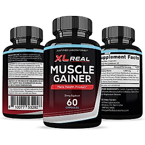 (2 Pack) XL Real Muscle Gainer Advanced Men's Heath Formula 60 Capsules