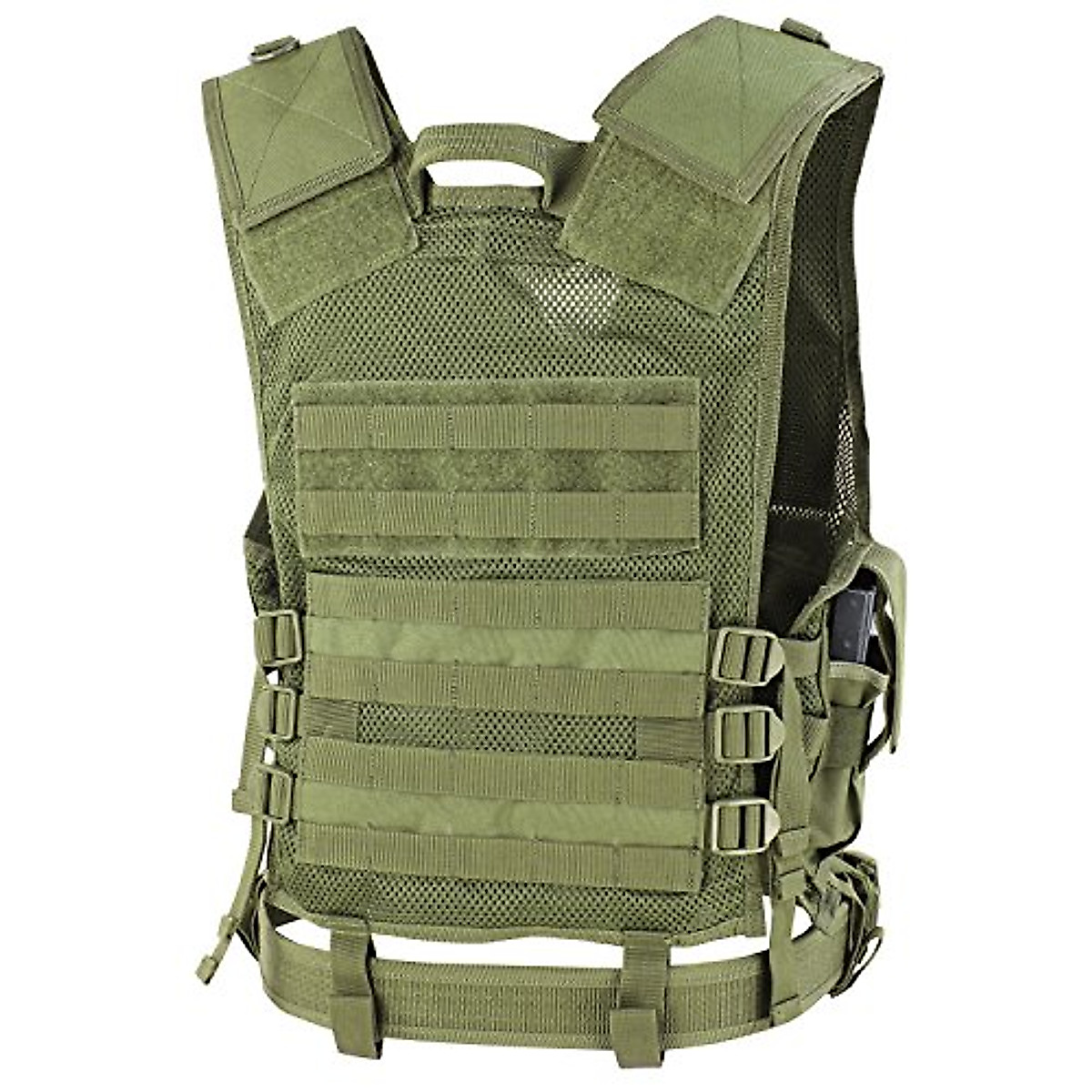 Condor Cross Draw Vest/Tactical Belt (Black, Medium/Large)