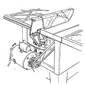 Sears Craftsman 10" Contractor Belt Drive Table Saw Replacement V-Belt